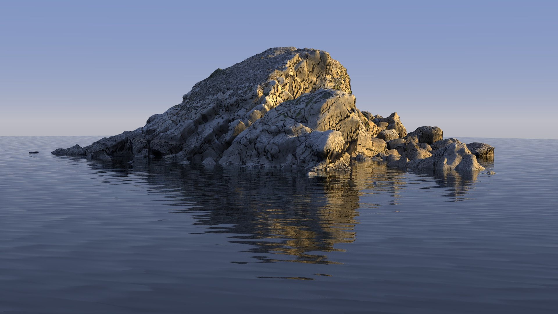 Cliff in the sea 3D model - TurboSquid 2039684