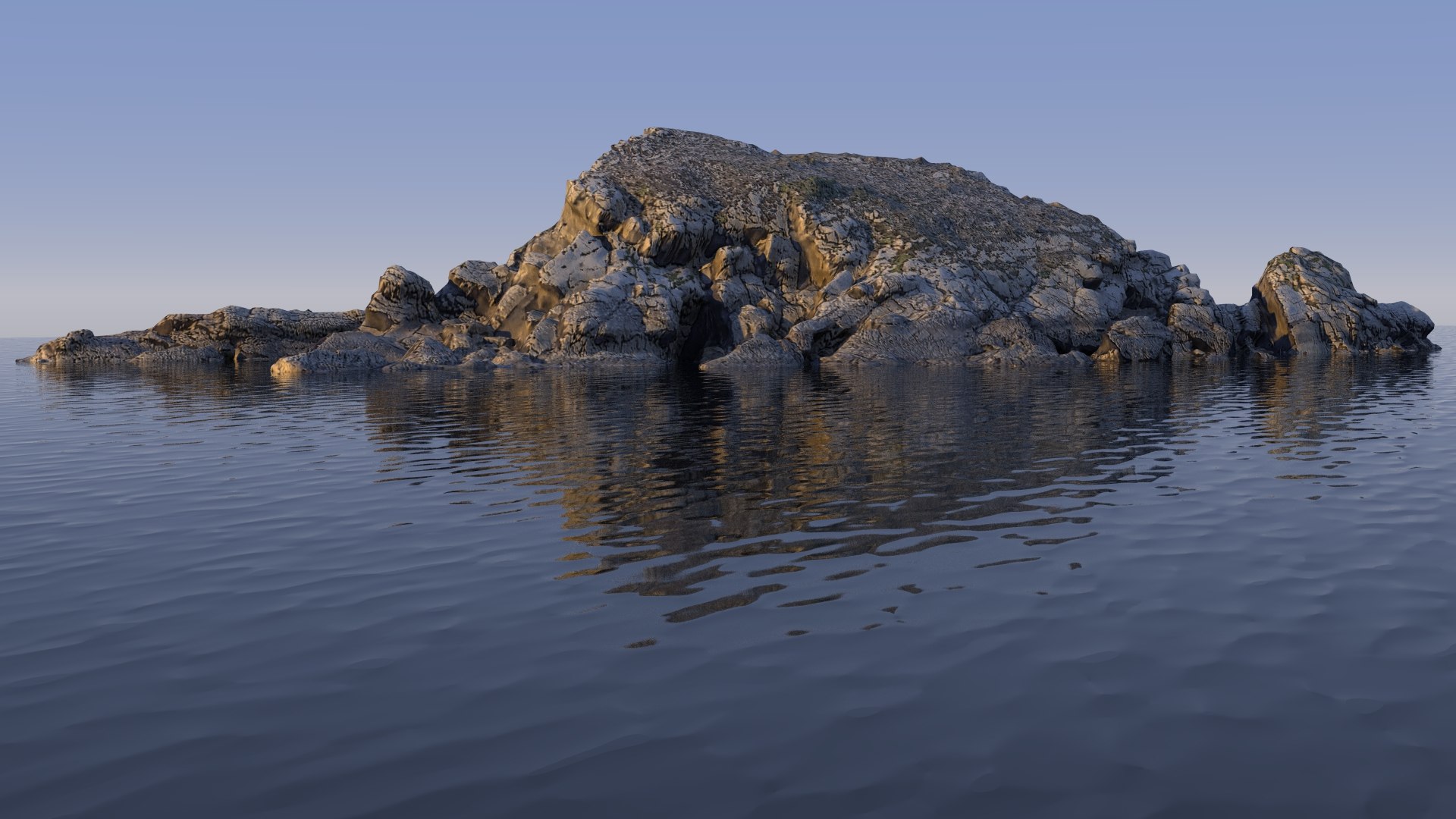 Cliff In The Sea 3D Model - TurboSquid 2039684
