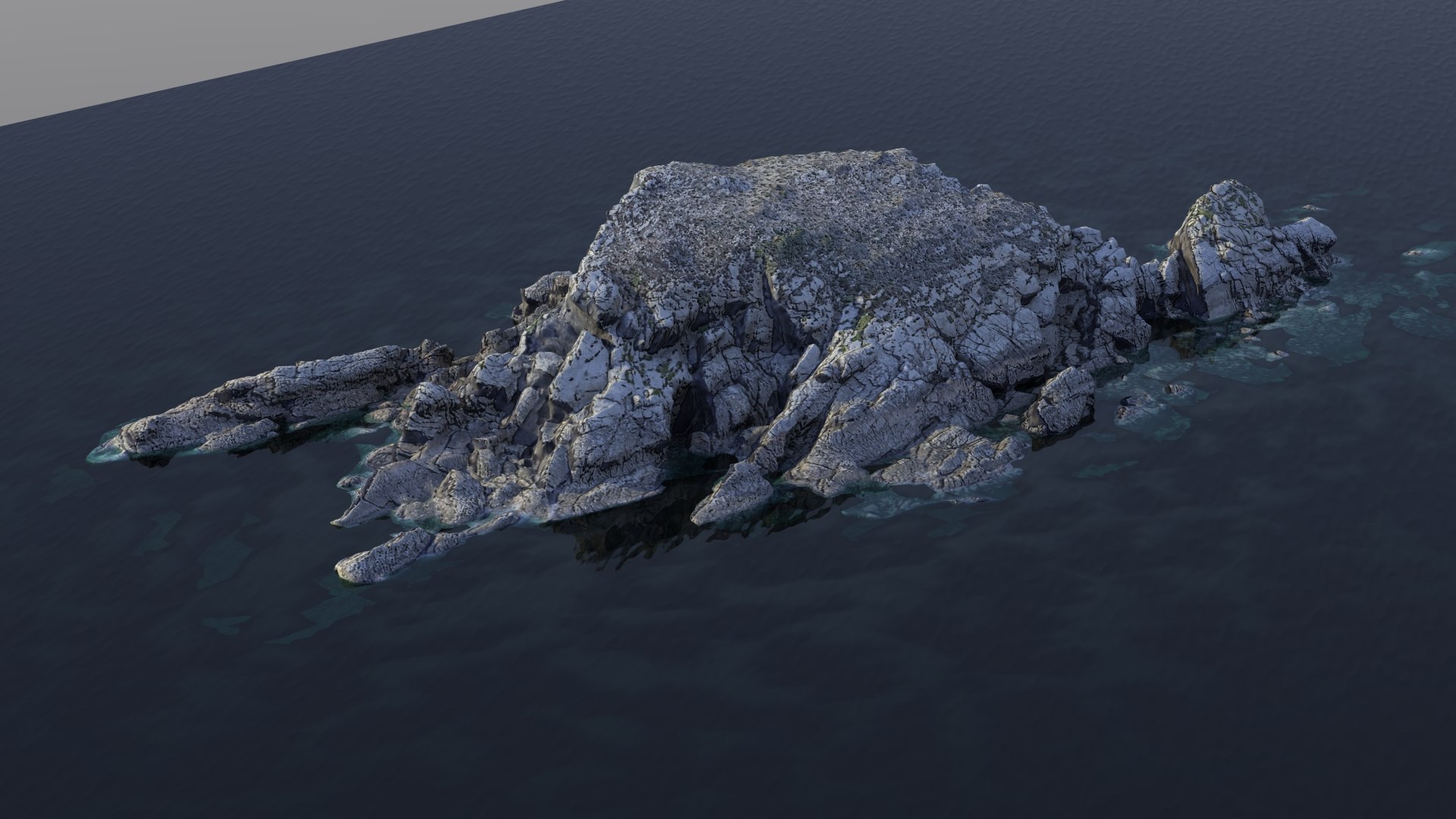 Cliff In The Sea 3D Model - TurboSquid 2039684