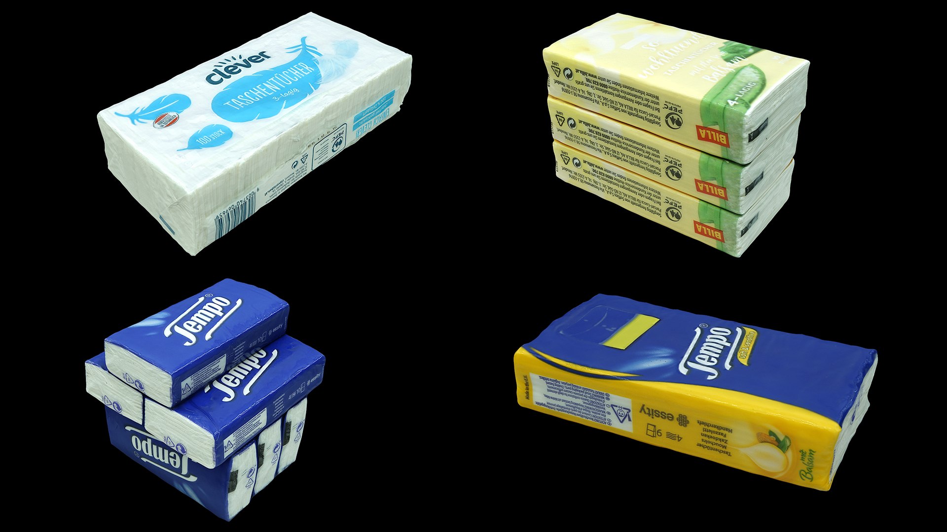 3D Handkerchief Tissue Packaging Model - TurboSquid 1494618