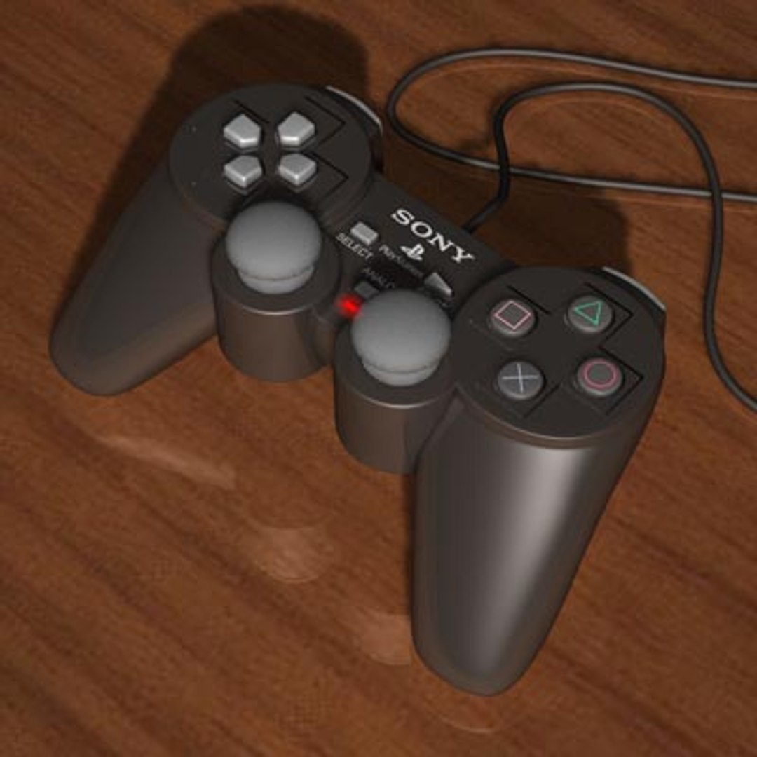 3d model playstation controller