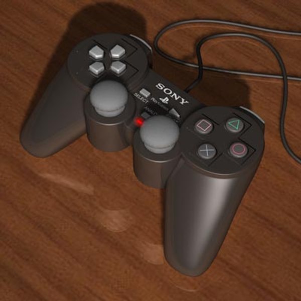 3d model playstation controller
