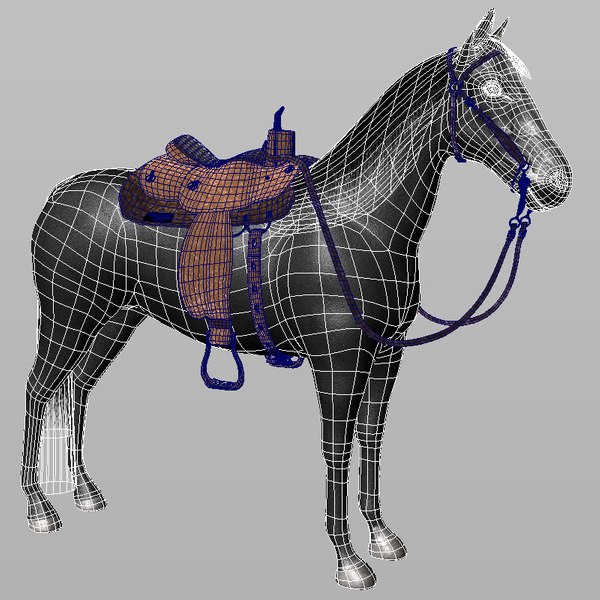 horse saddle 3d model