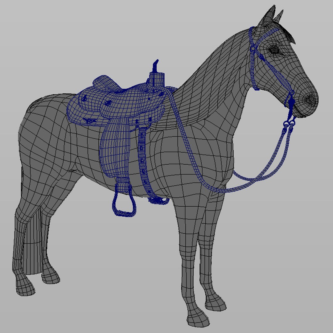 Horse Saddle 3d Model