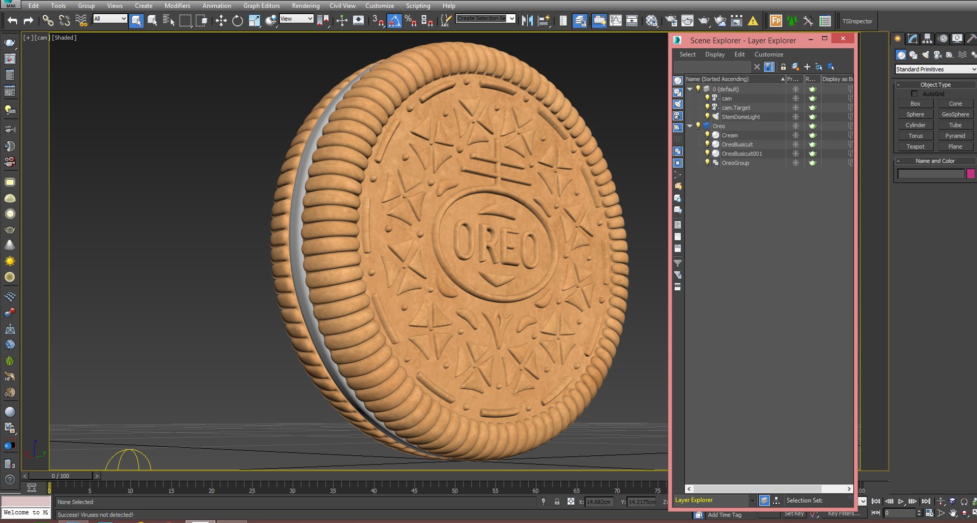 3D Model Oreo Biscuit - TurboSquid 1355084