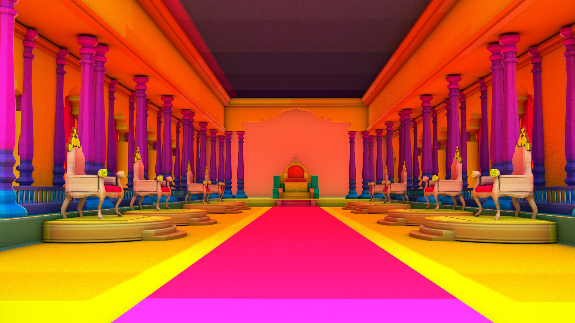 modelo 3d modelo de conjunto de King Darbar - TurboSquid 2390394