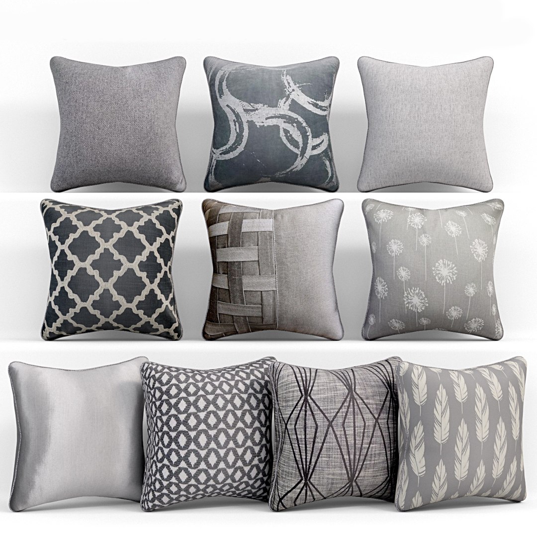 3D Decorative Pillows Set 128 - TurboSquid 1935527