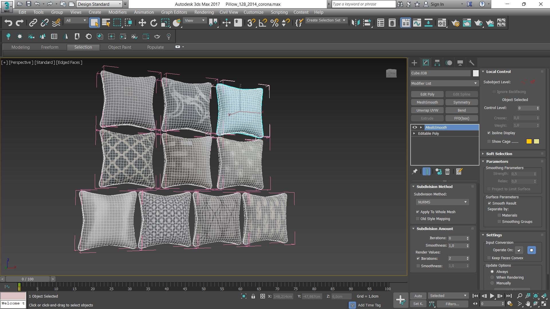3D Decorative Pillows Set 128 - TurboSquid 1935527