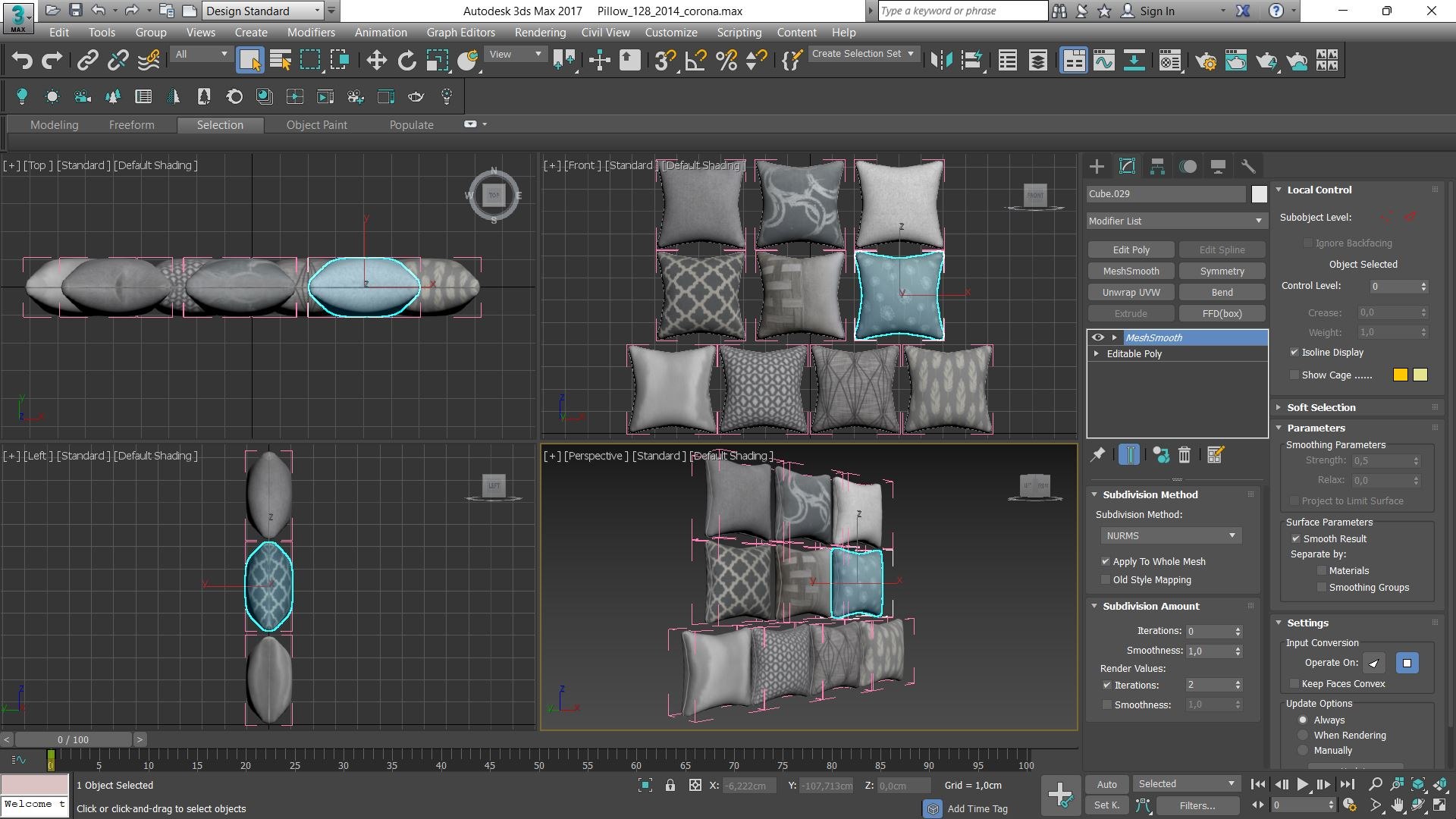 3D Decorative Pillows Set 128 - TurboSquid 1935527