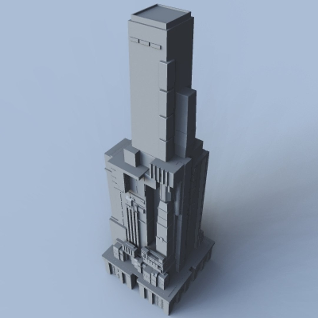 3d 3ds Science Fiction Building Set