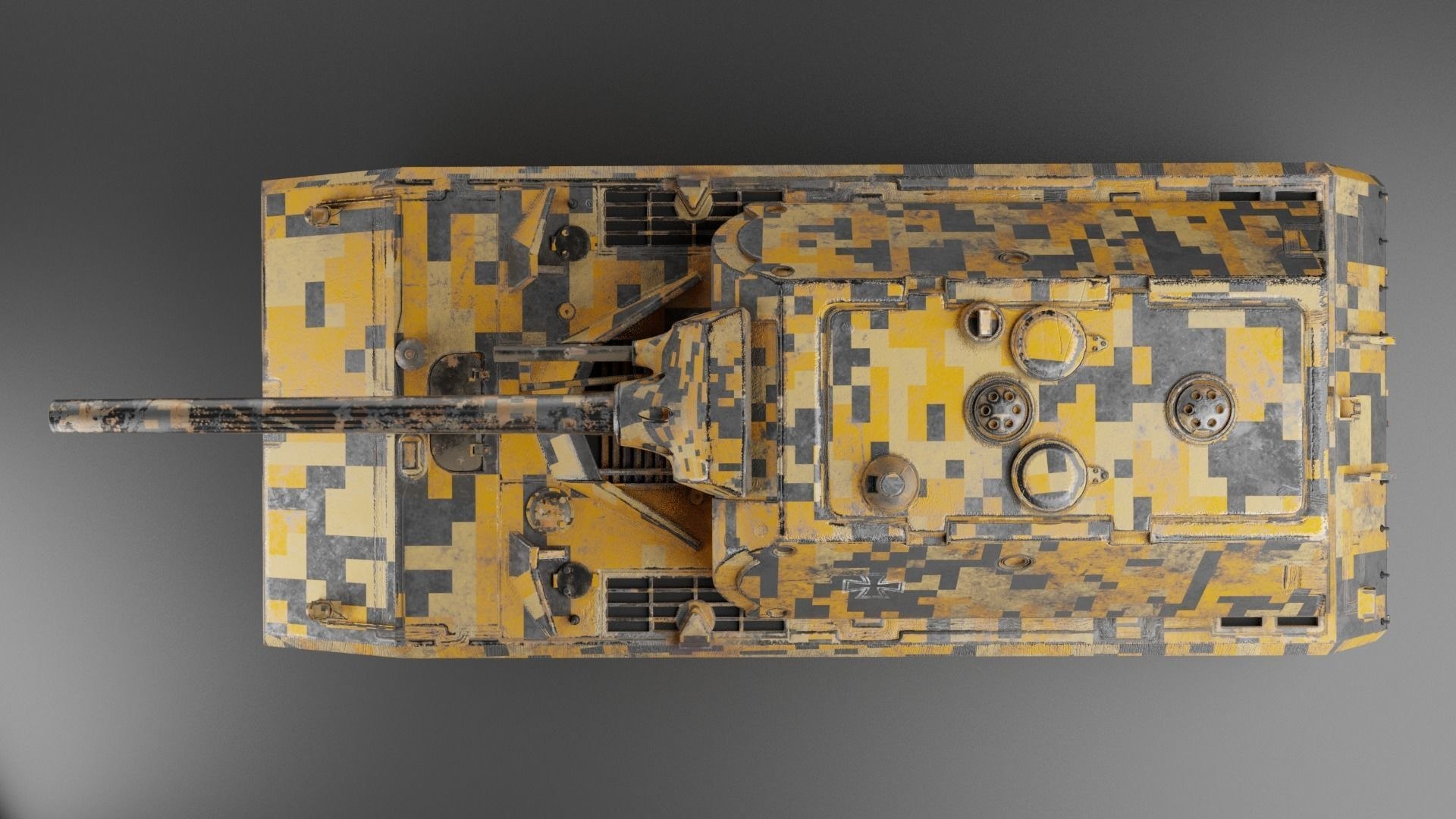 Low Poly Maus Panzer Tank - 3 Skins - Shell 3D - TurboSquid 1781344