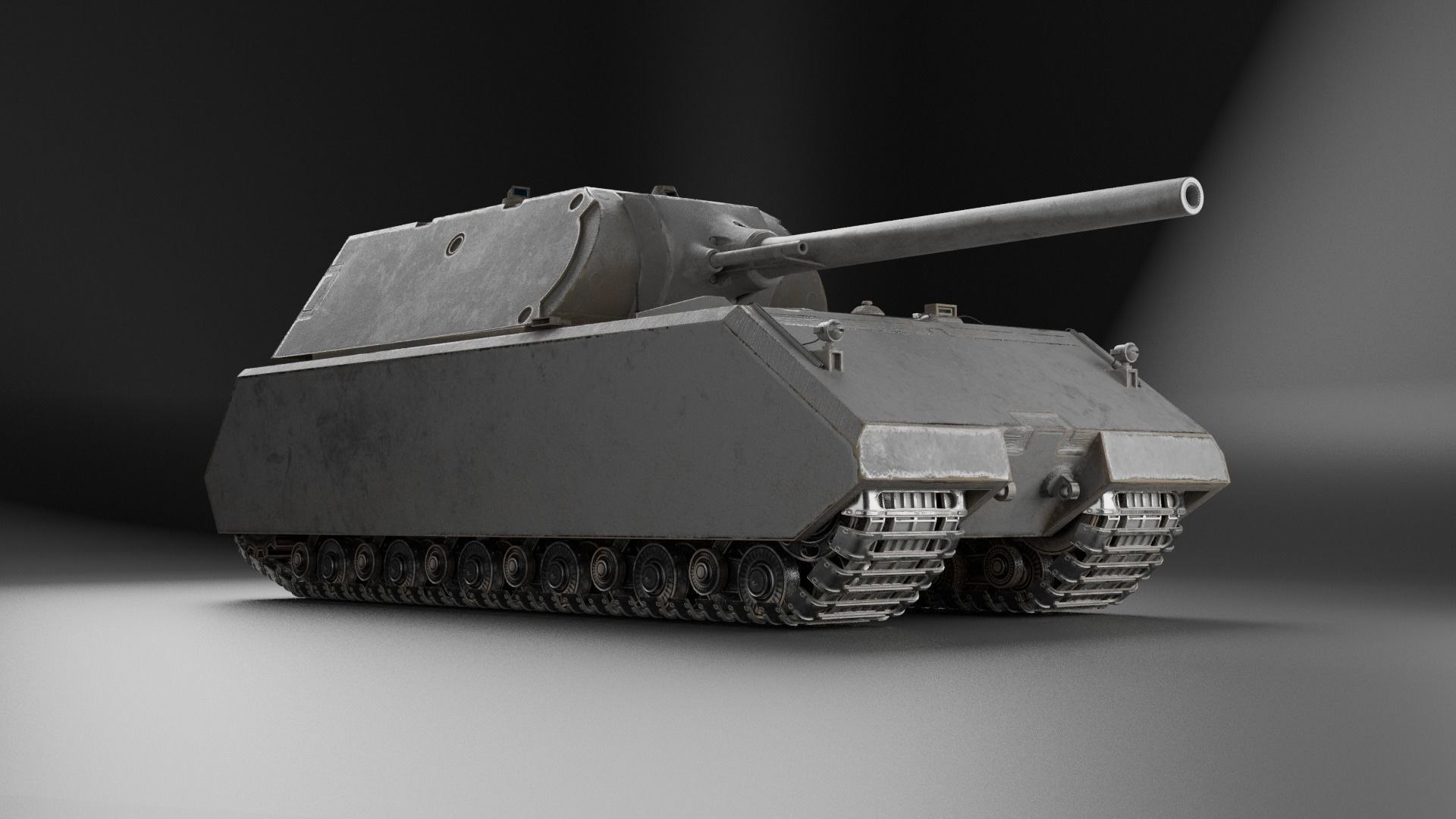 Low Poly Maus Panzer Tank - 3 Skins - Shell 3D - TurboSquid 1781344