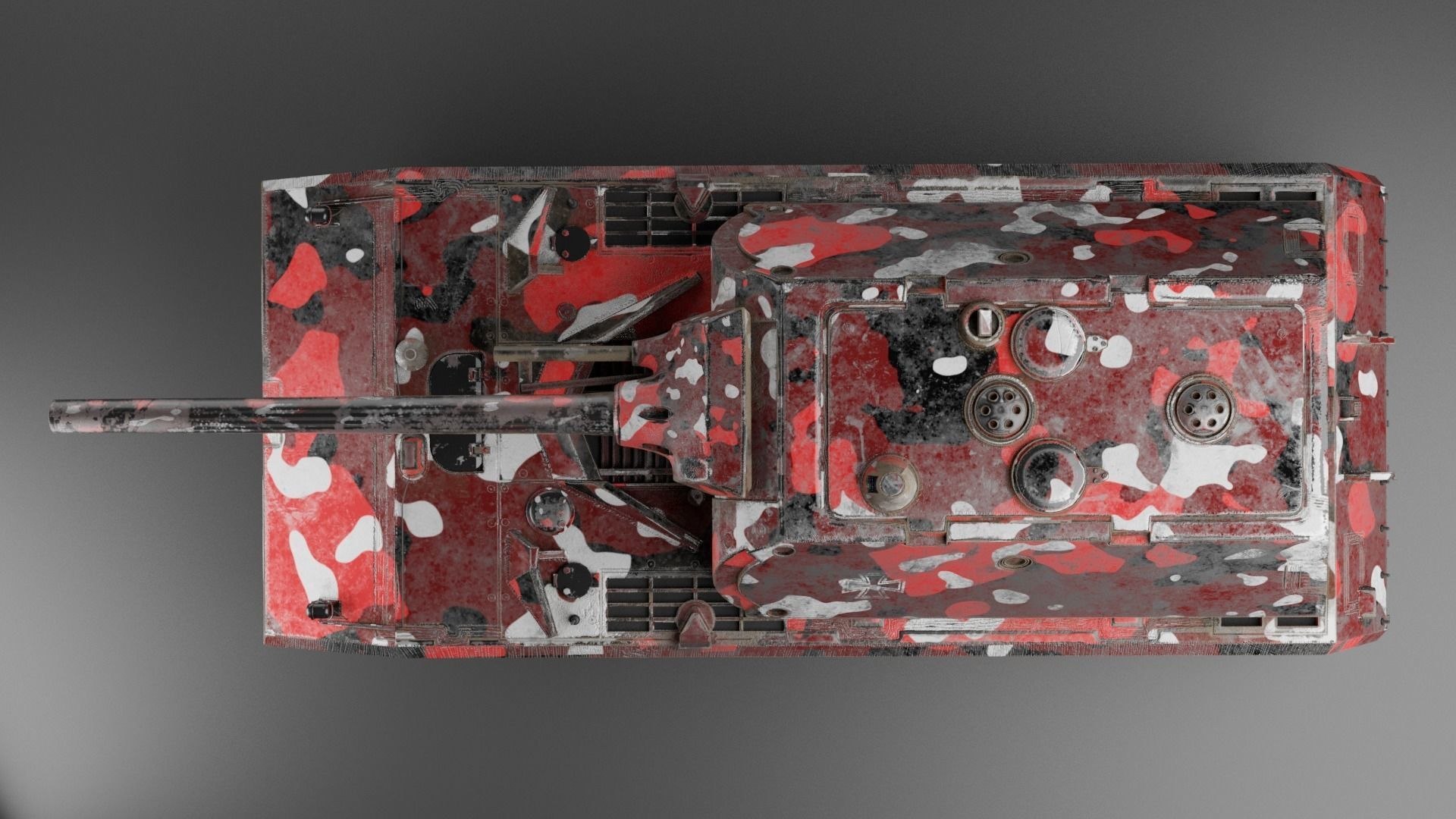 Low Poly Maus Panzer Tank - 3 Skins - Shell 3D - TurboSquid 1781344