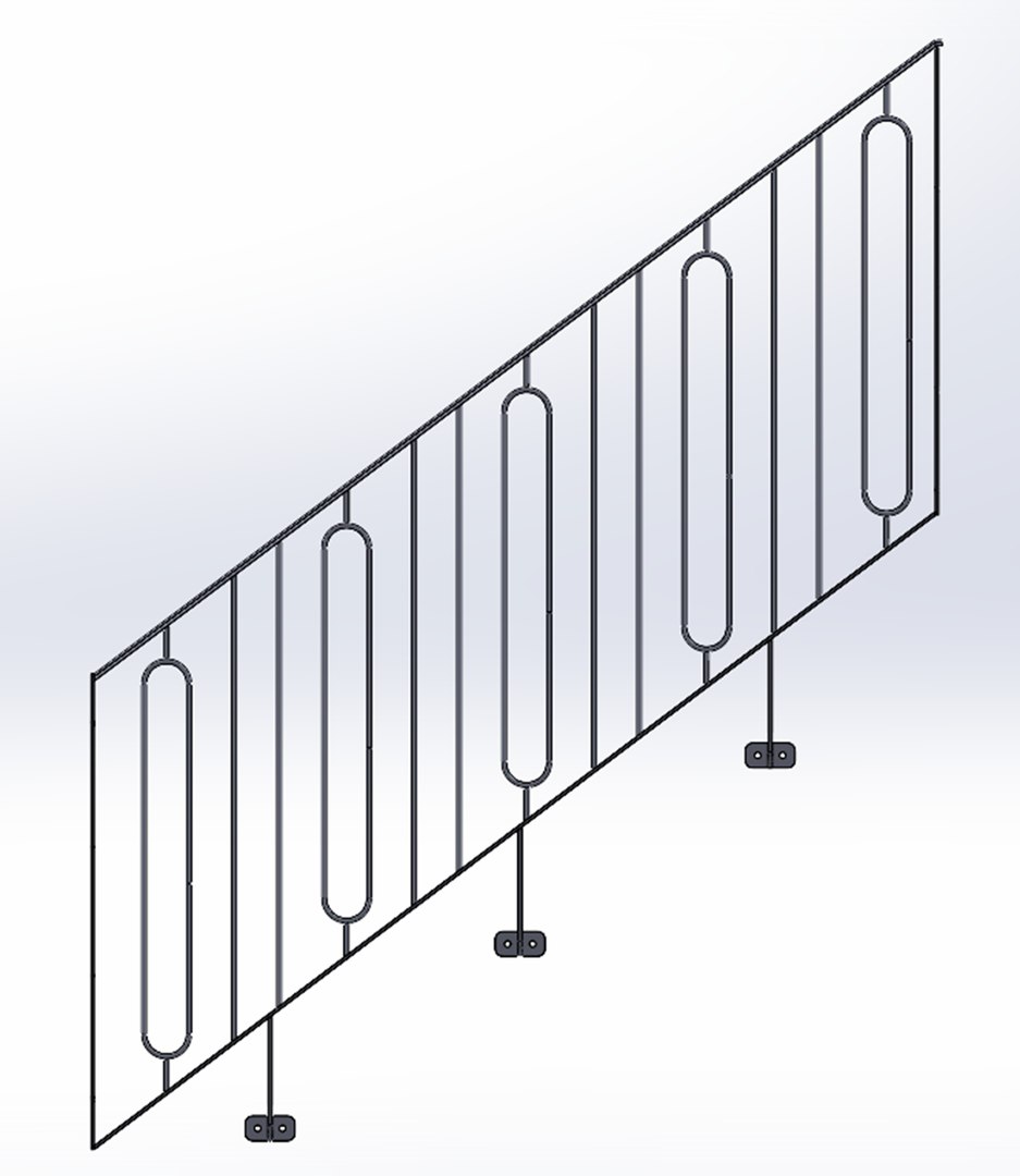 Steel Handrail Fabrication Drawing 3D 3D Model - TurboSquid 2287895