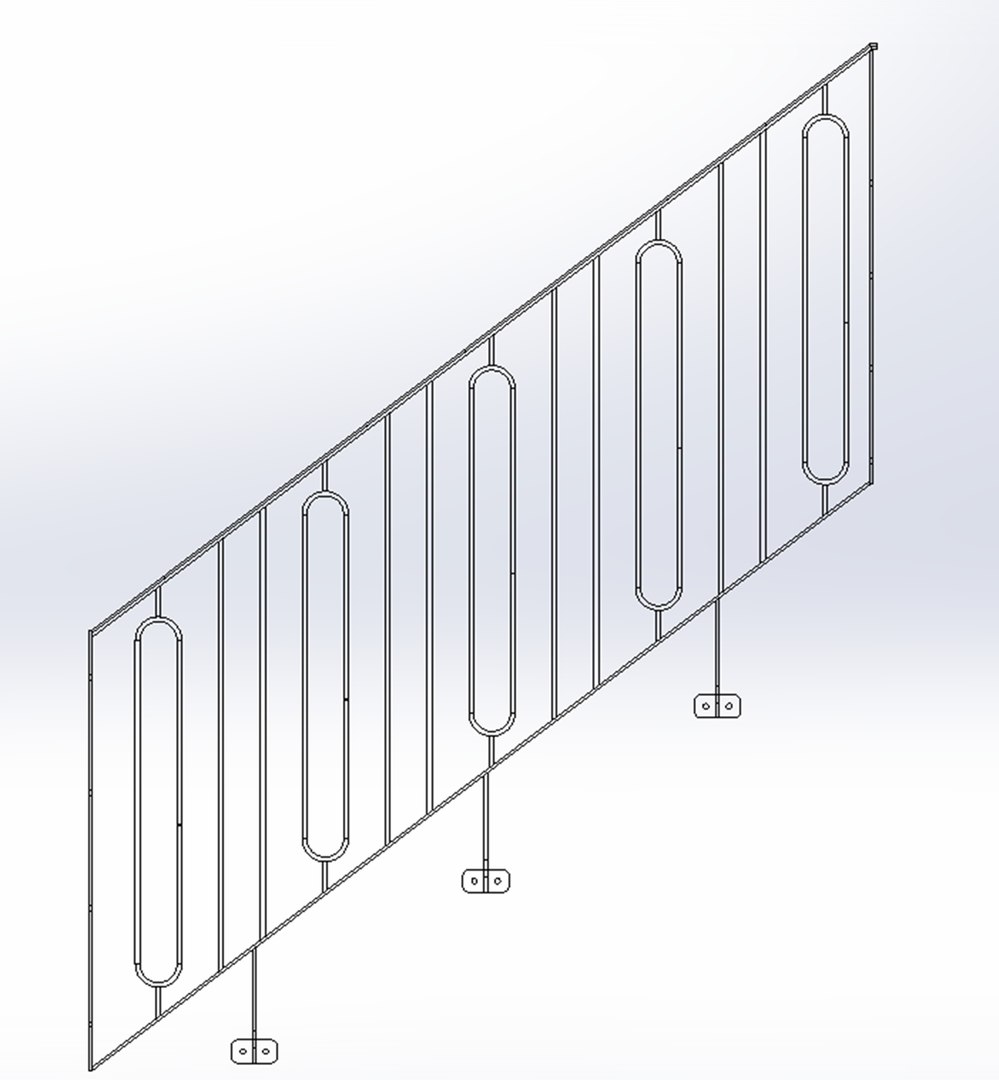 Steel Handrail Fabrication Drawing 3D 3D Model - TurboSquid 2287895