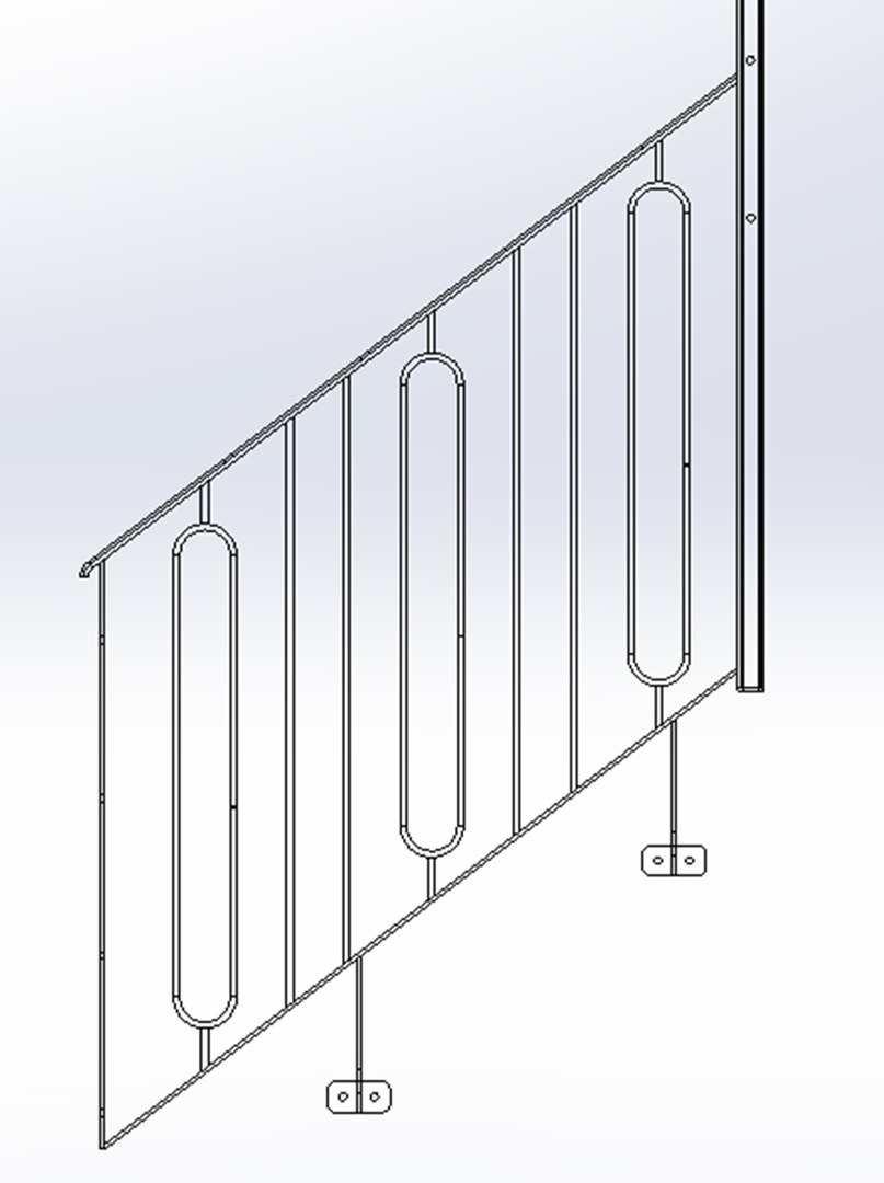Steel Handrail Fabrication Drawing 3D 3D Model - TurboSquid 2287895