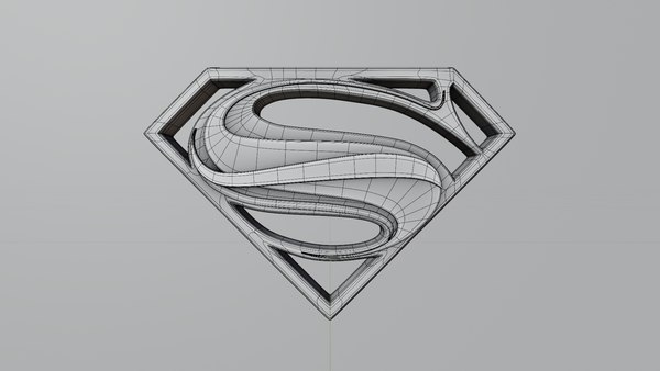 modelo 3d Logotipo de Superman - TurboSquid 2278395