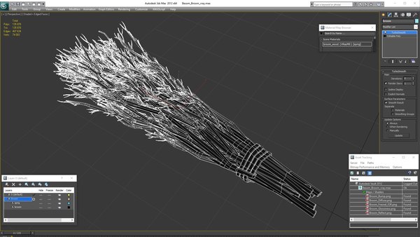 Besom broom 3D model - TurboSquid 1452783