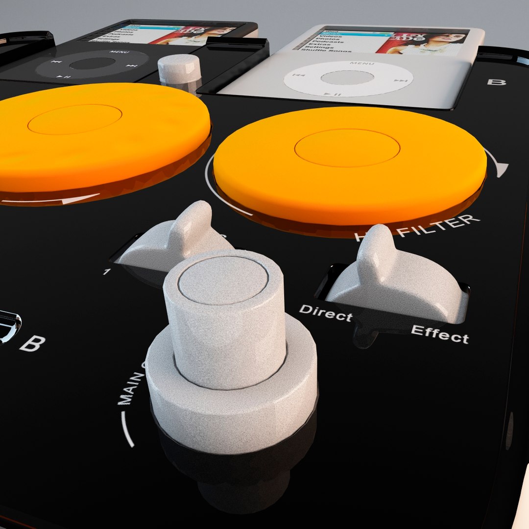 3d Model Ispin Dj Mixer Ipod