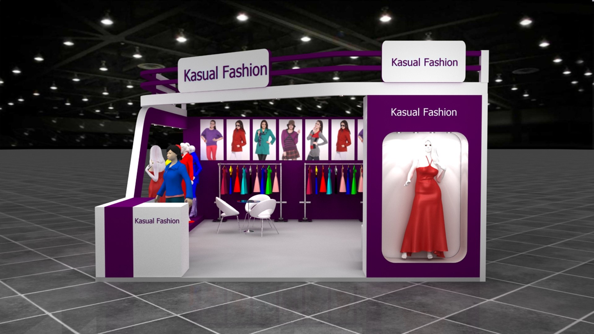 2 side open stand model - TurboSquid 1988897