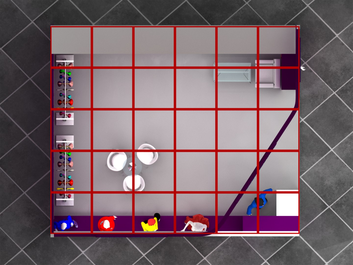 2 side open stand model - TurboSquid 1988897
