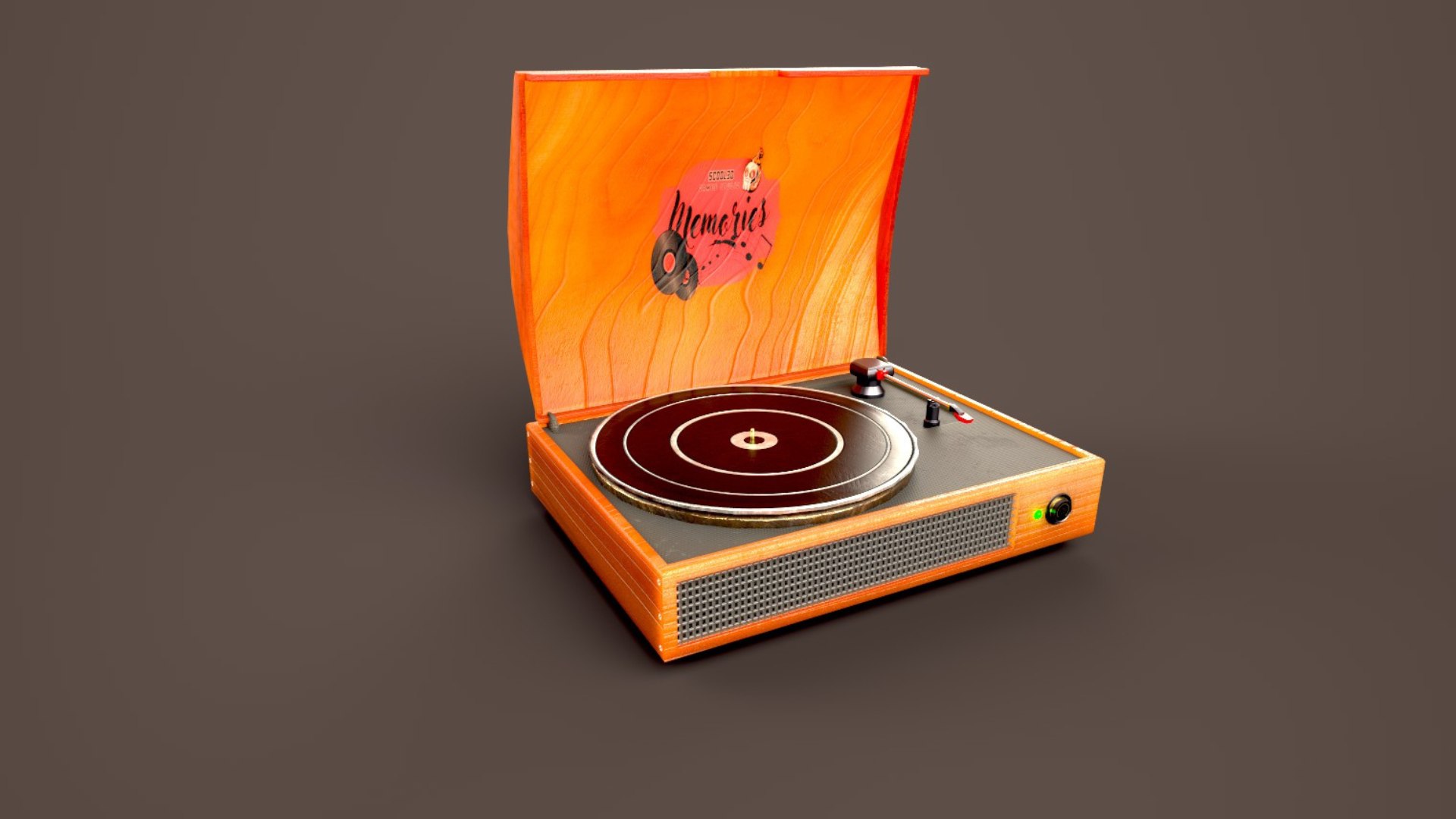 Vintage turntable 3D 3D model - TurboSquid 1966162