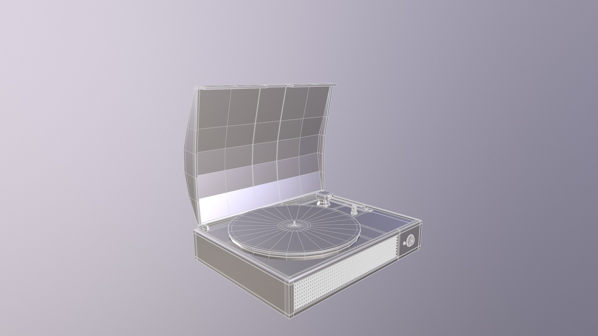Vintage turntable 3D 3D model - TurboSquid 1966162