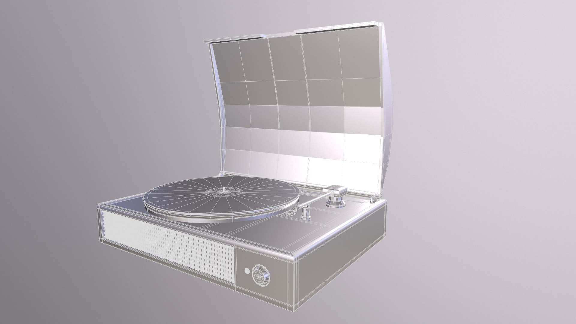 Vintage turntable 3D 3D model - TurboSquid 1966162