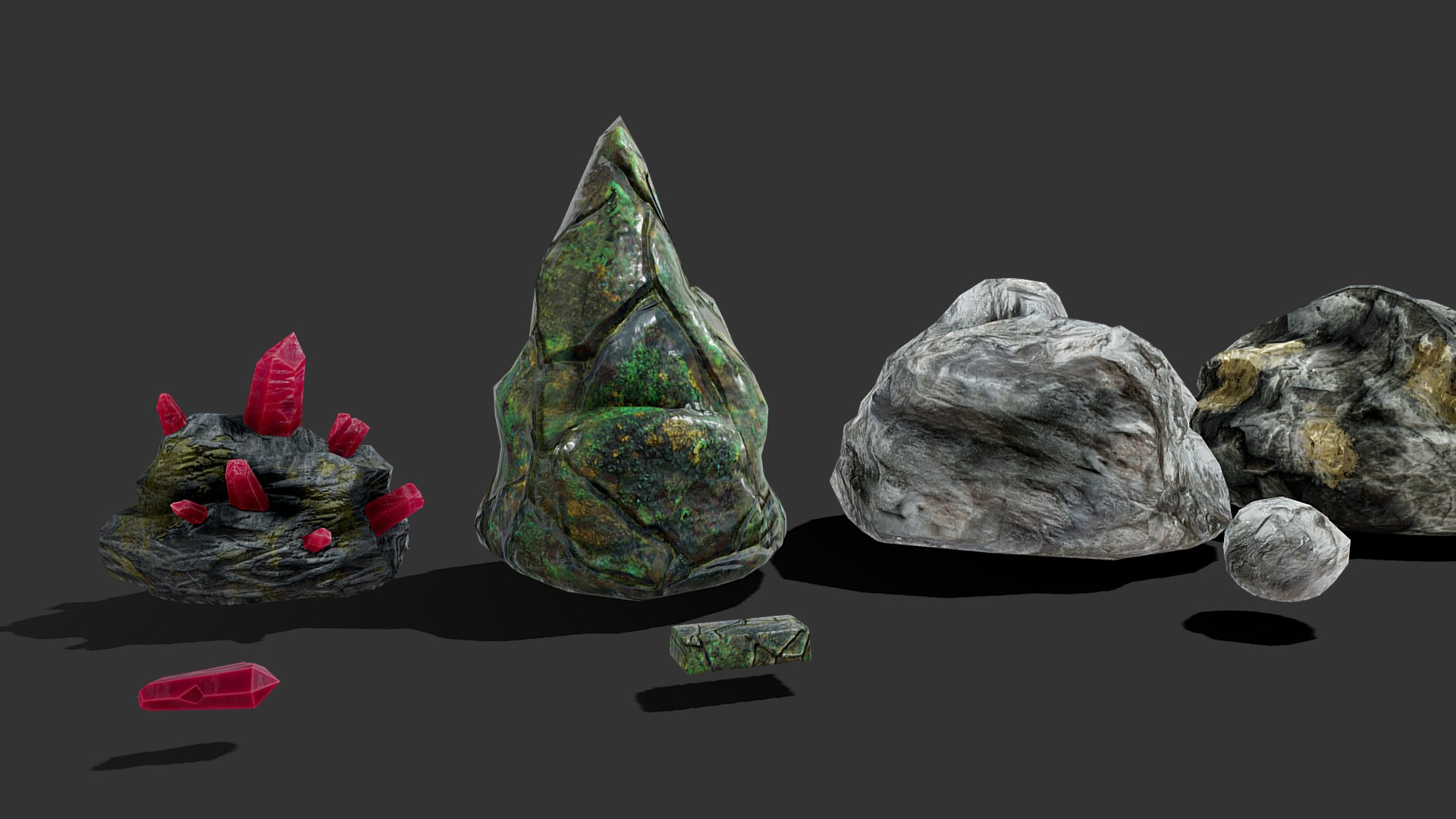 3D Ores And Ingots 3 - TurboSquid 1723059