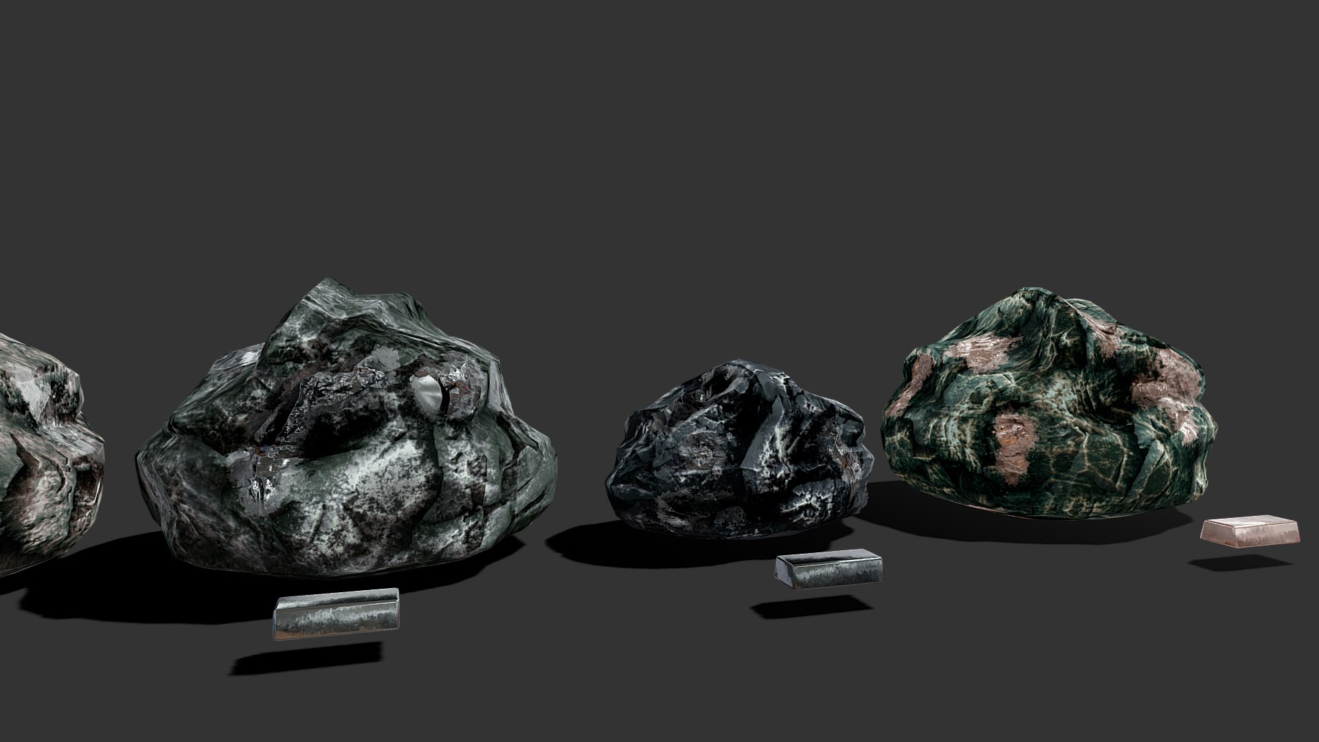 3D Ores And Ingots 3 - TurboSquid 1723059