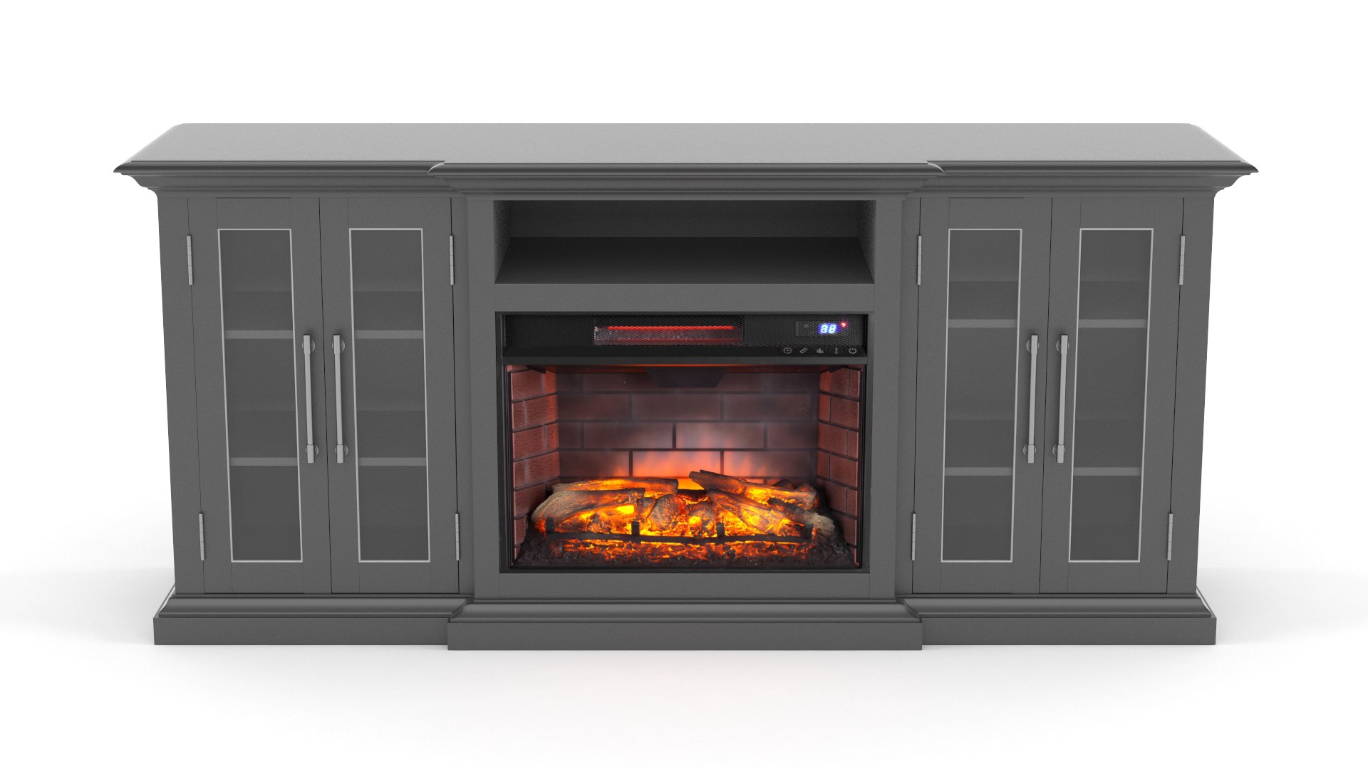 3D Electric Fireplace Model - TurboSquid 2292035