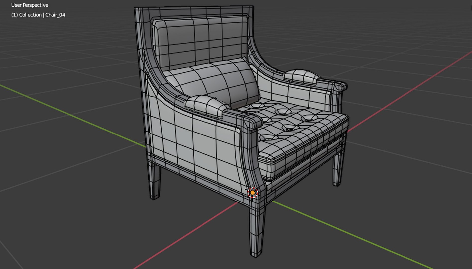 3D Chair 04 model in Blender model - TurboSquid 1918835