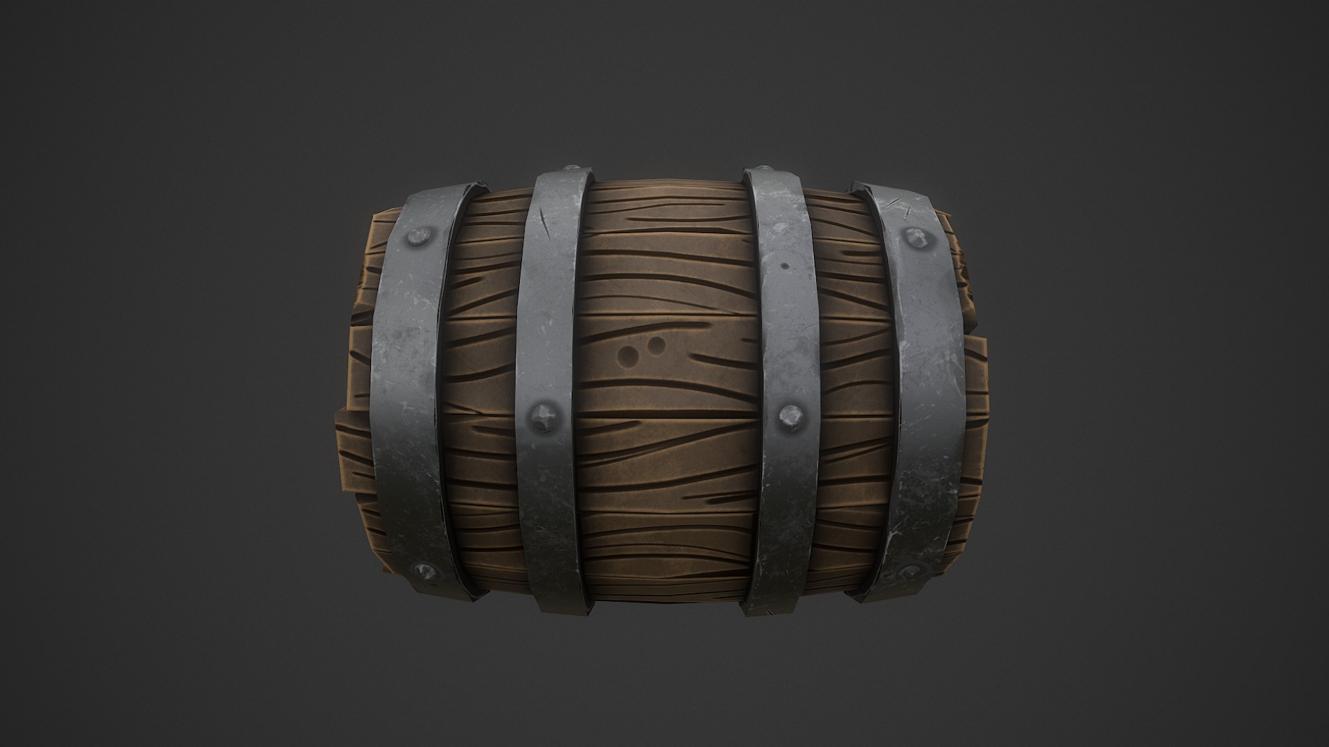 Stylized Barrel Model - TurboSquid 1729394