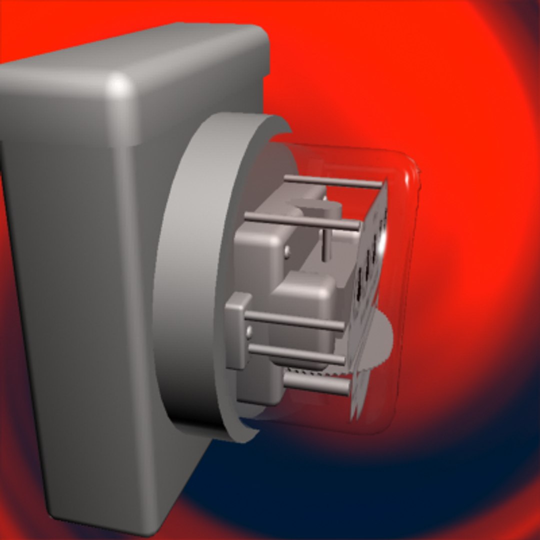 Electricity Meter 3d Model