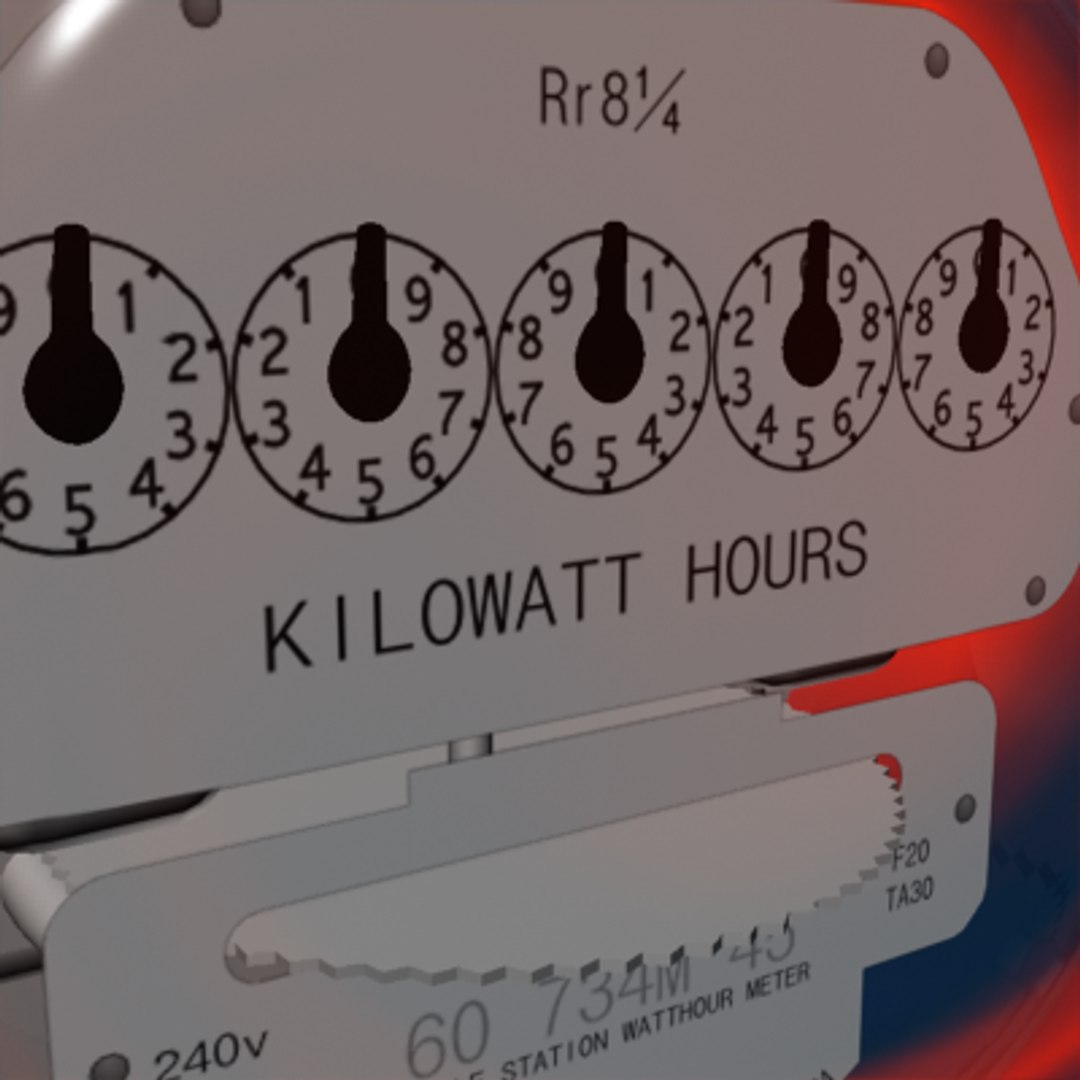 Electricity Meter 3d Model