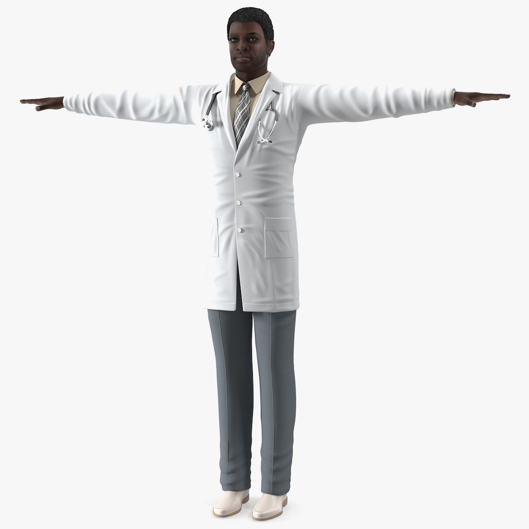African American Male Doctor Model - TurboSquid 1679026