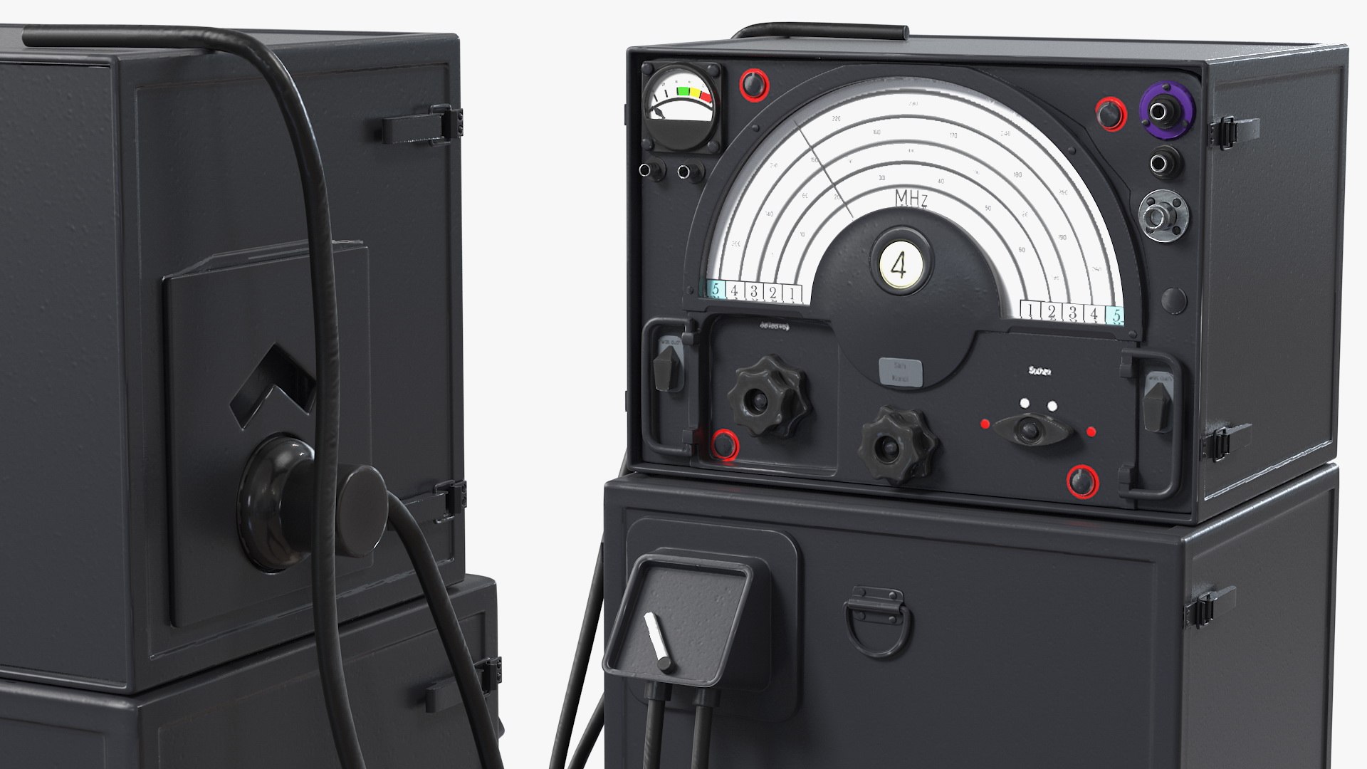 3D Vintage Military Radio Amplifier - TurboSquid 1673095
