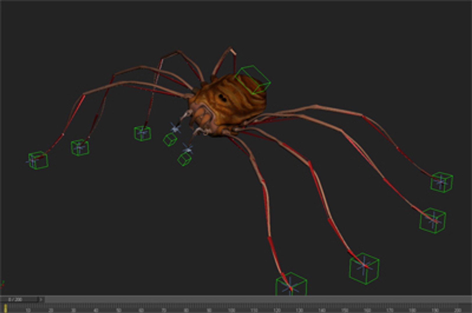 3d rig spider animation
