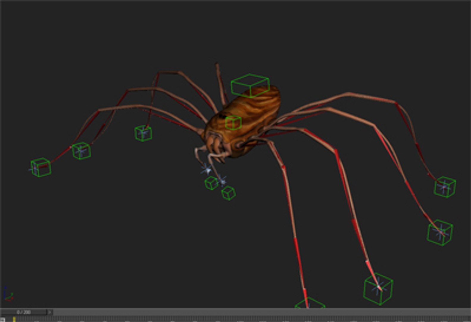 3d rig spider animation