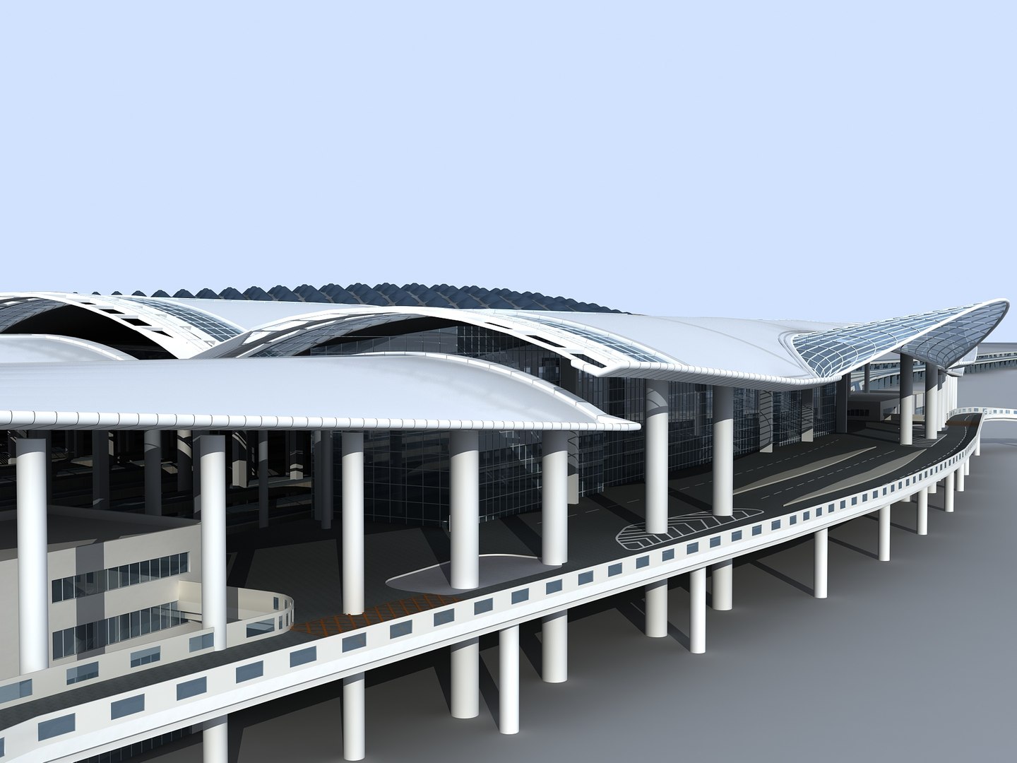 High-speed railway station 1 3D - TurboSquid 2032356