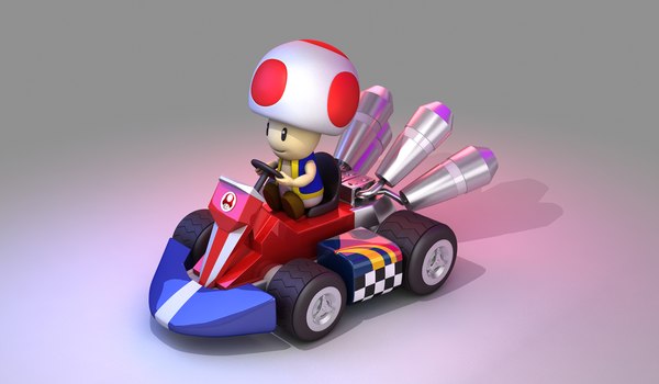 Toad mario kart - 3D model - TurboSquid 1381112