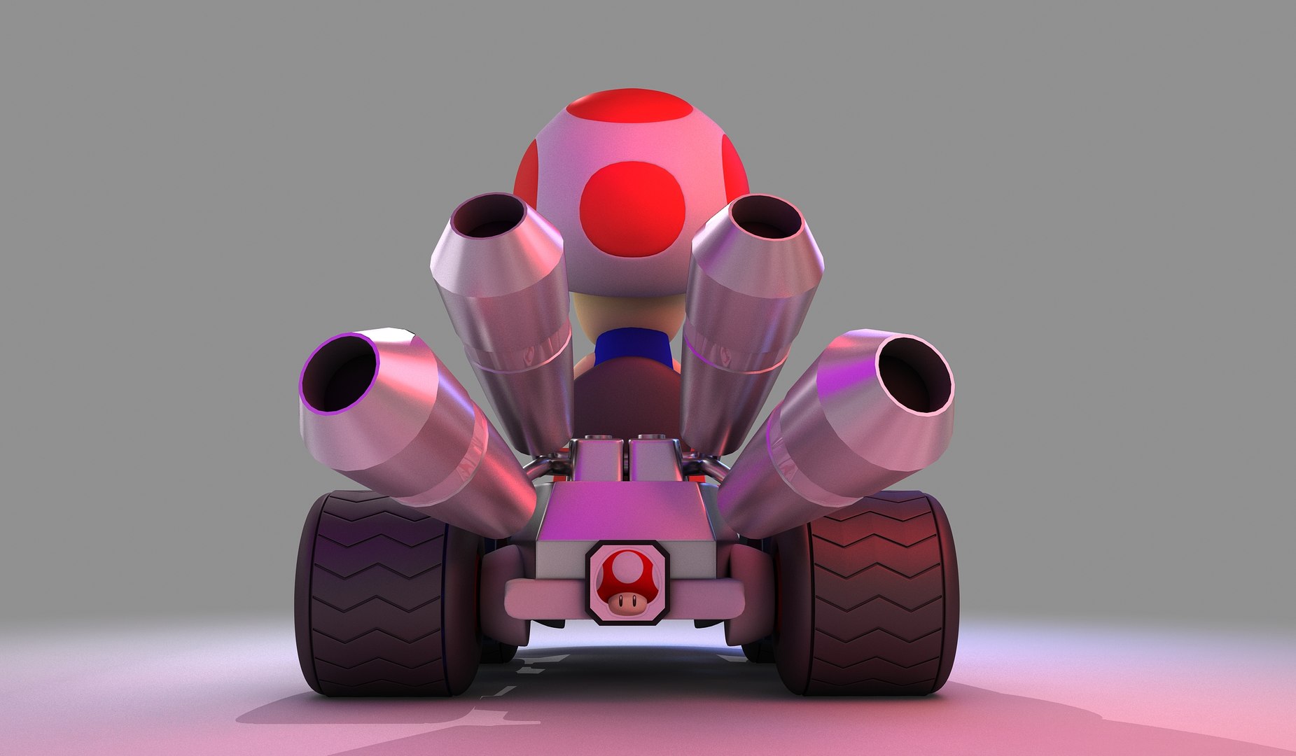 Toad Mario Kart - 3D Model - TurboSquid 1381112