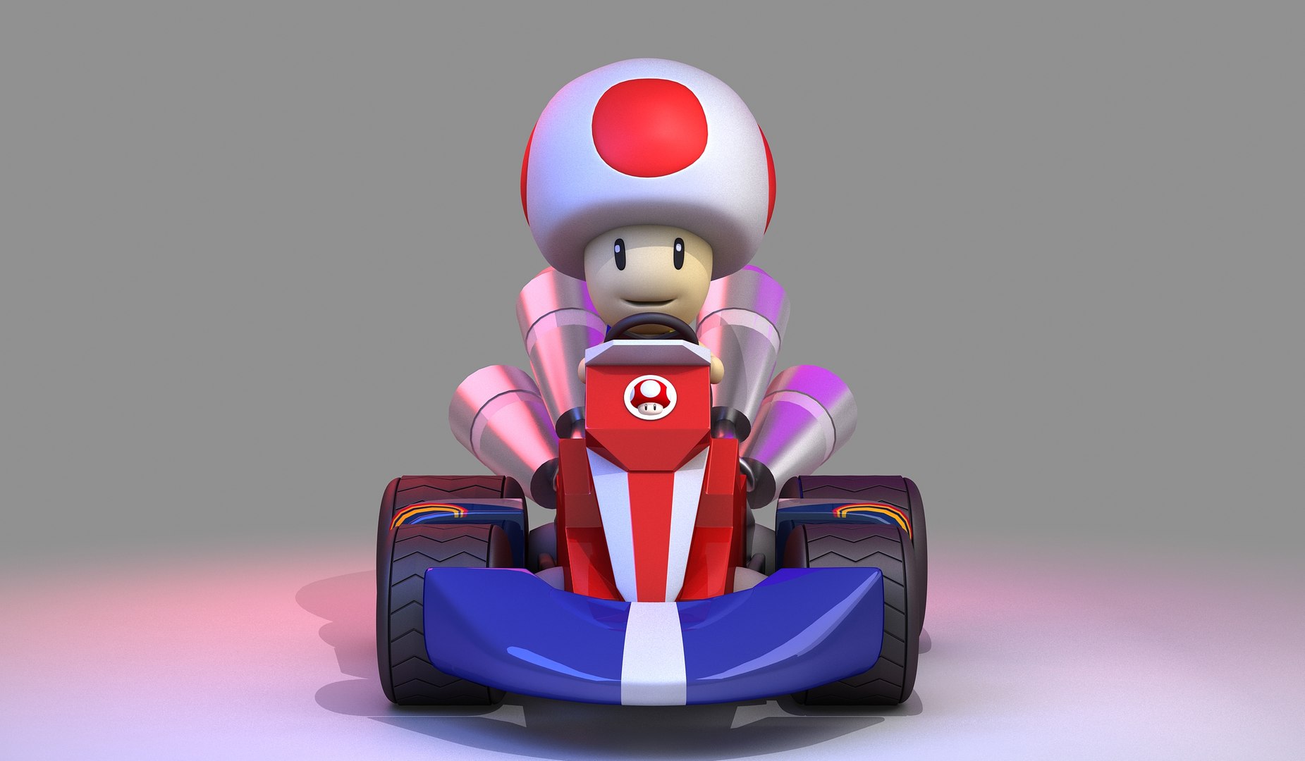 Toad Mario Kart - 3D Model - TurboSquid 1381112