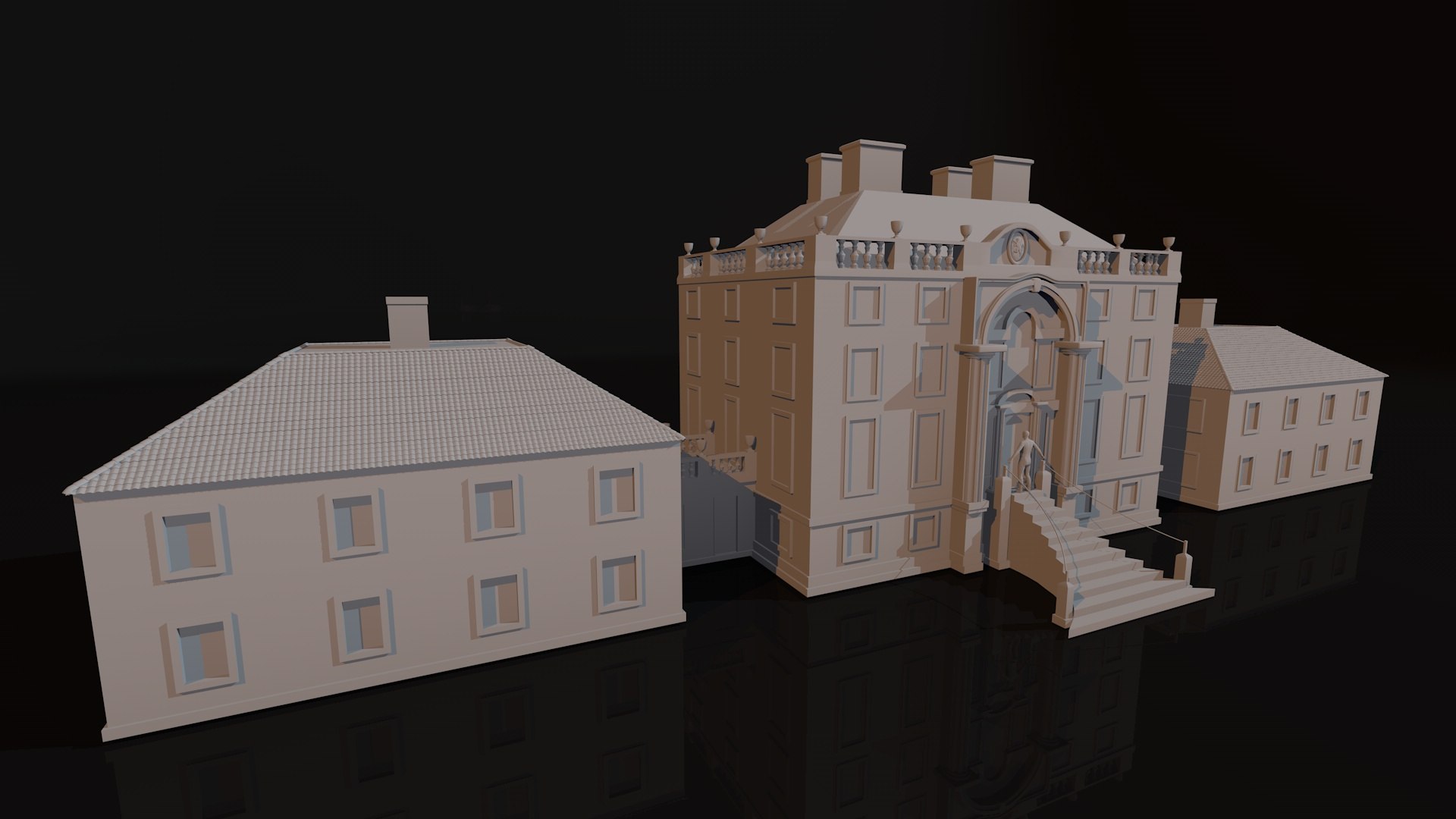 Free Mansion 3d Model