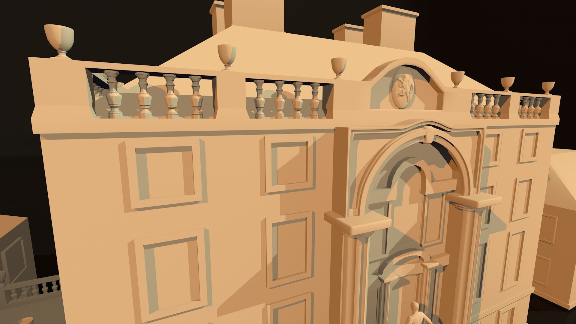 Free Mansion 3d Model