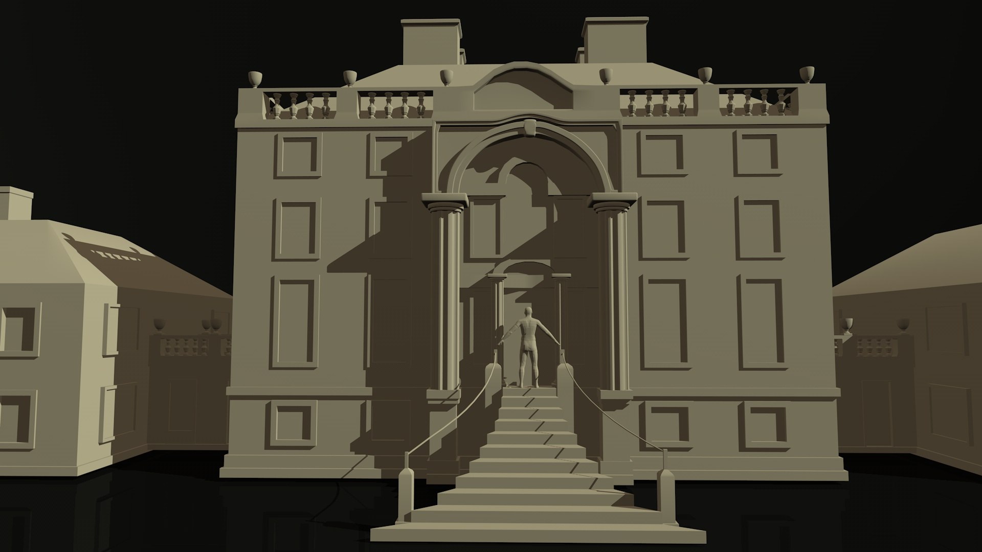 Free Mansion 3d Model