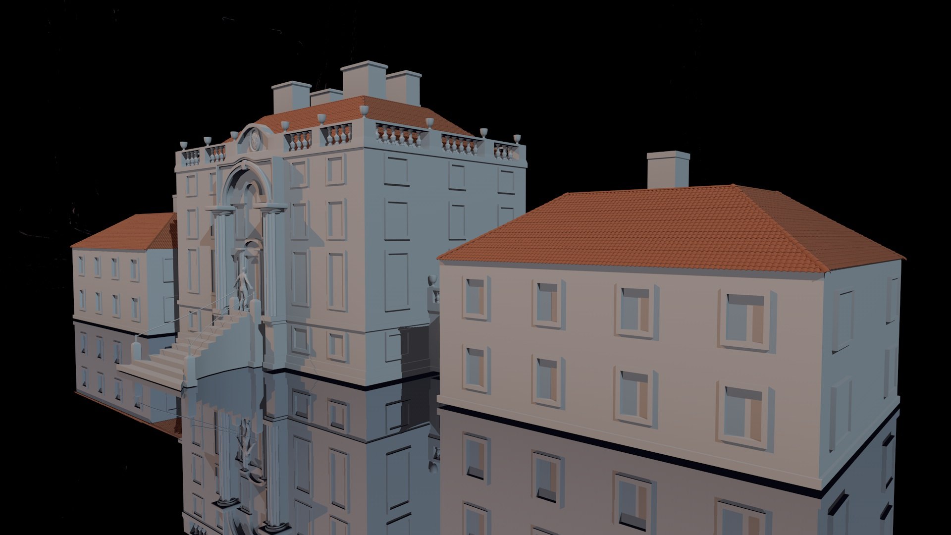 Free Mansion 3d Model