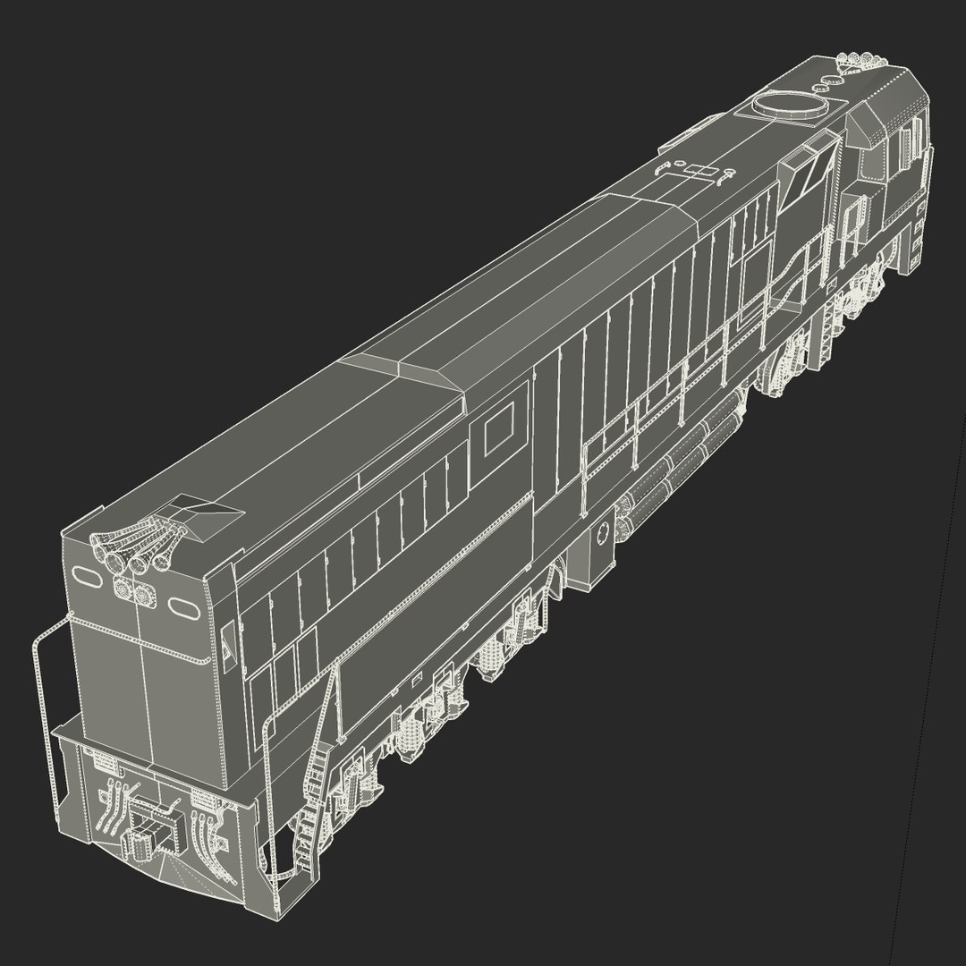 australian nr60 locomotive industrial 3d model