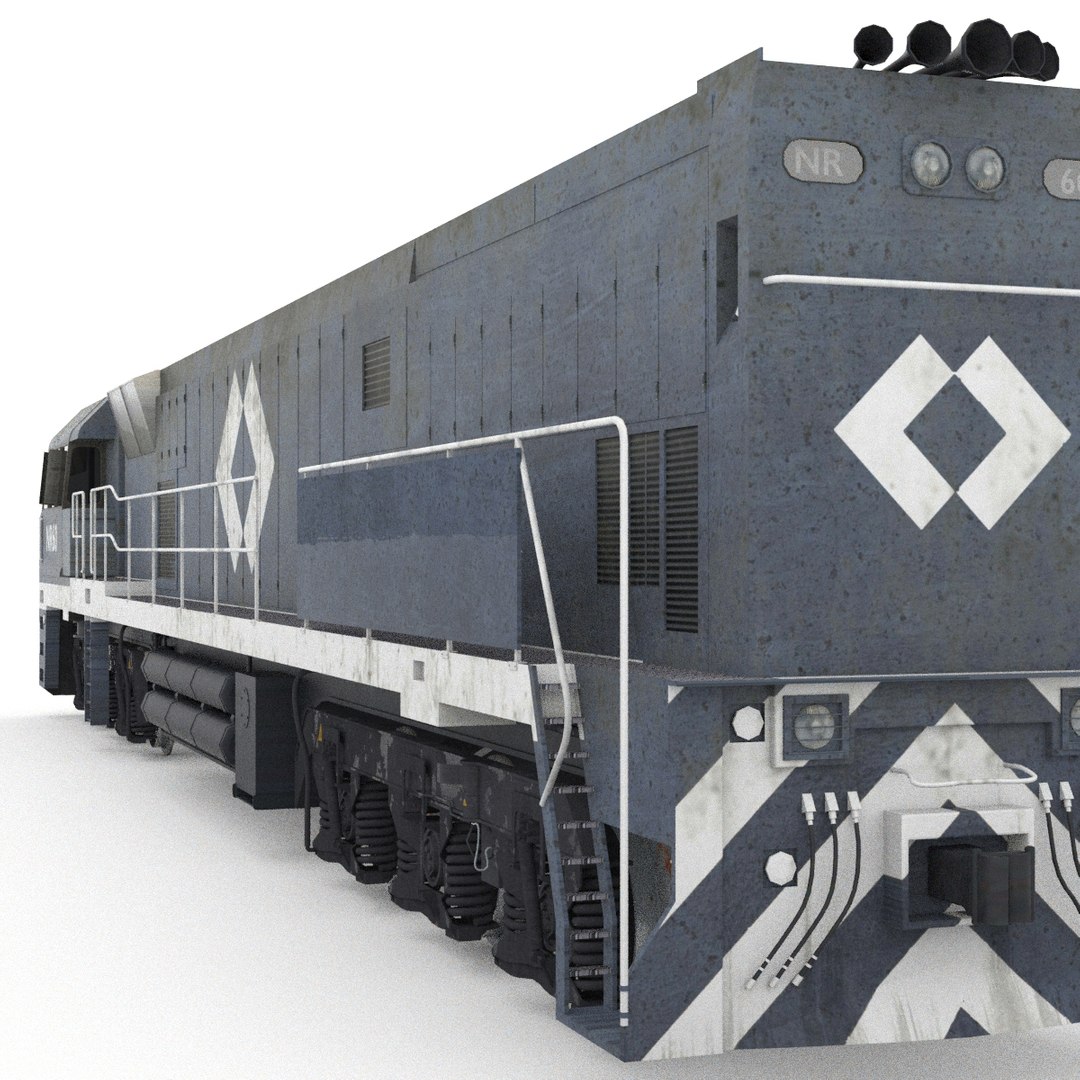 australian nr60 locomotive industrial 3d model