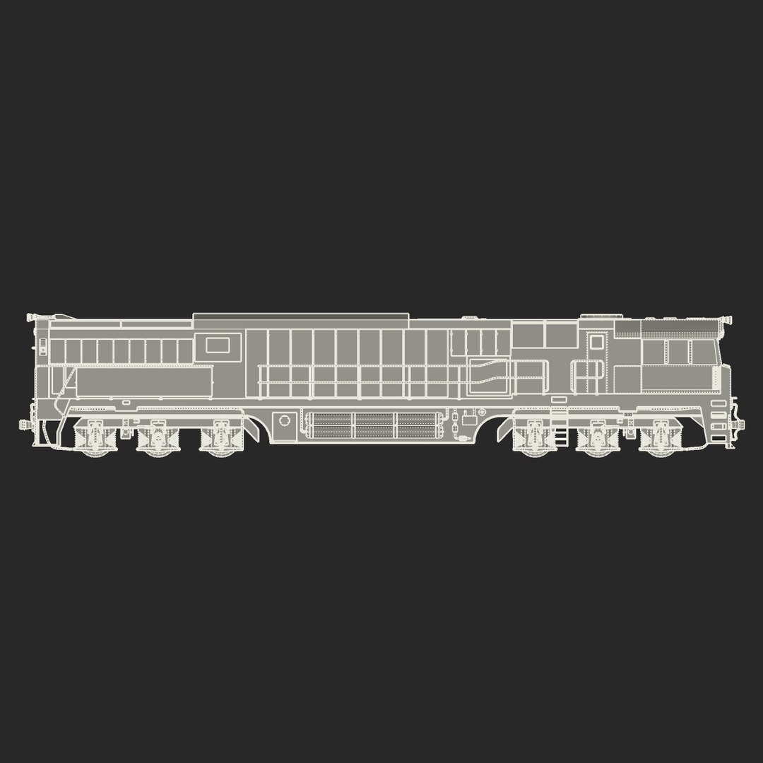 Australian Nr60 Locomotive Industrial 3d Model